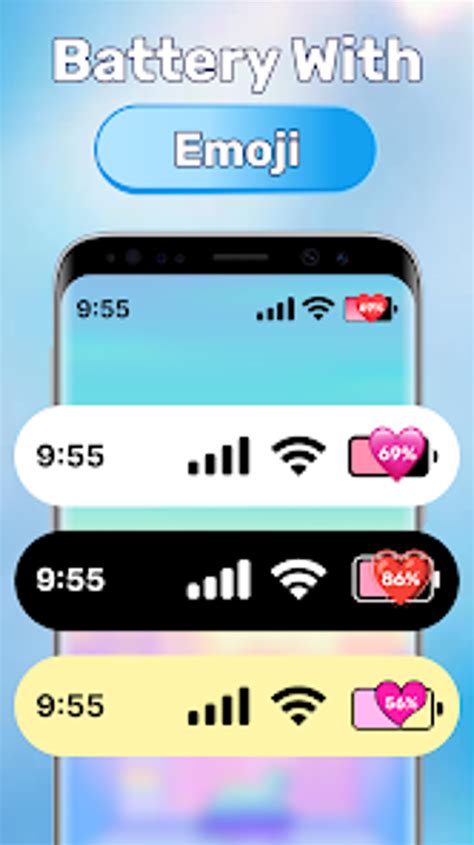 Android 용 Love Emoji Battery Status Bar 다운로드