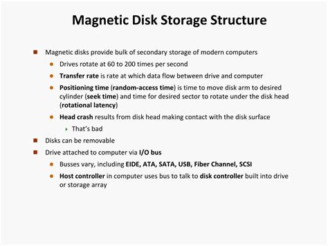 Ppt Chapter Secondary Storage Structure Powerpoint Presentation