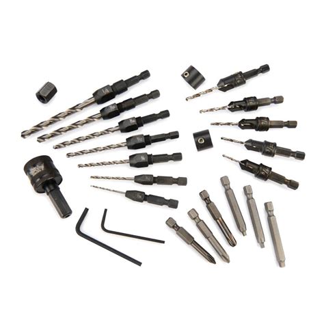Snappy 25 Pc Woodworking Drill Driver And Countersink Bit Set Woodcraft
