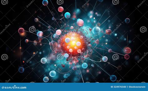 Nucleus Atomic Model Royalty Free Illustration