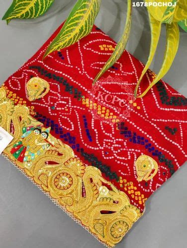 Marwadi Special Chunri Pure Ojariya Bel Buti Heavy Odhna Red At ₹ 9559