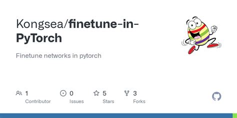 Github Kongseafinetune In Pytorch Finetune Networks In Pytorch