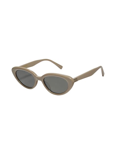 Gentle Monster Oval Frame Sunglasses In Brown Modesens