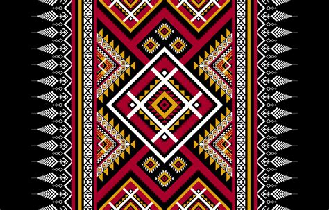Geometric Ethnic Pattern Tribal Traditional Aztec Style Design For