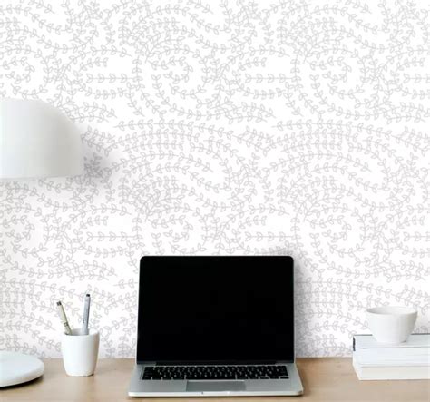 Intricate Line Patterns Leaf Wallpaper