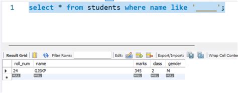 Like Operator In Mysql Ugtworld