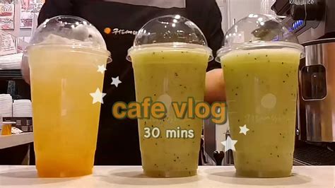 Eng 41 💛오늘은 이거 보면서 자야지💚30분 카페브이로그 모아보기 Cafe Vlog카페 브이로그카페알바 브이로그커피에반하다브이로그음료제조영상 오늘의 혜