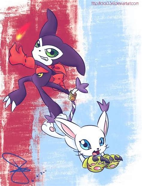 Impmon And Gatomon