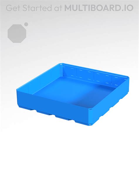 4x4x0 75 simple walls multibin shell 3d model by multiboard on thangs