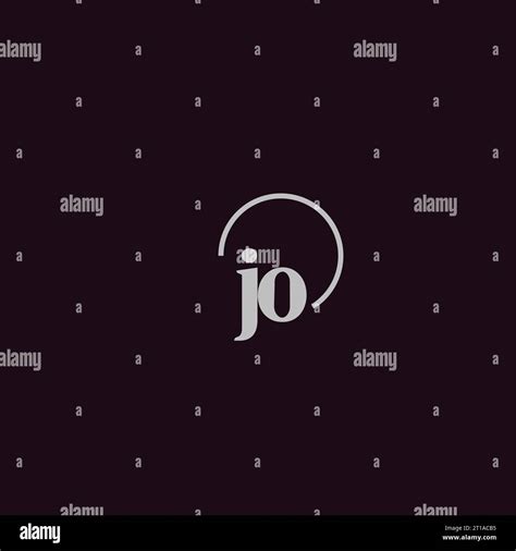 Jo Initials Logo Monogram Design Ideas Stock Vector Image And Art Alamy