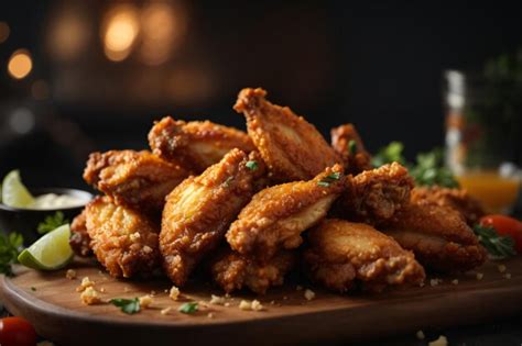 Premium Photo Delicious Chicken Wings