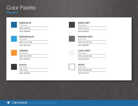 Mobile Site Visual Style Guide On Behance