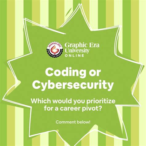 Graphic Era Online On Linkedin Coding Cybersecurity Career Coding