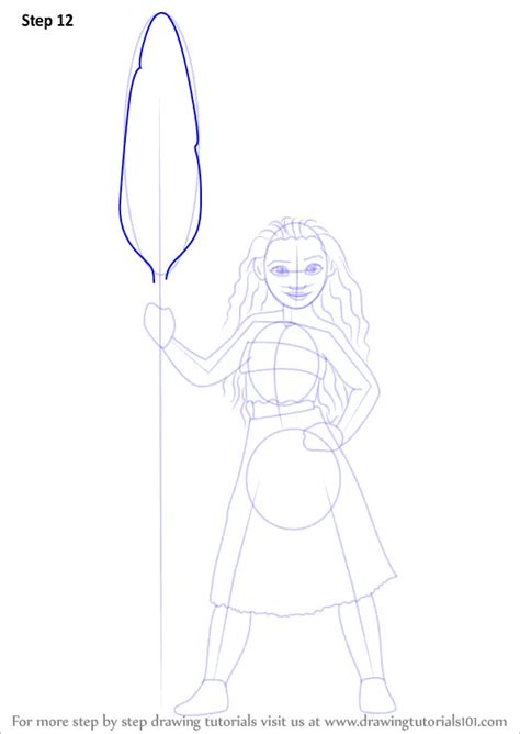 How To Draw Moana Waialiki From Moana Moana Step By Step