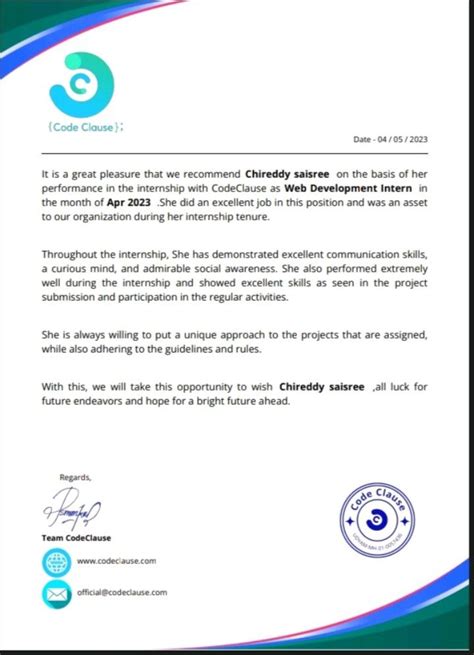 saisree chireddy on linkedin codeclause internship