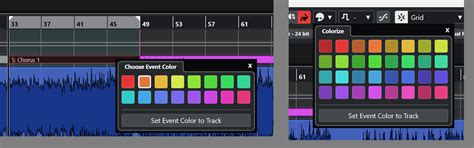 Color Tool Displaying Incorrect Color Palette When Colorizing Events Cubase Steinberg Forums