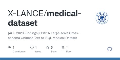 GitHub X LANCE Medical Dataset ACL 2023 Findings CSS A Large