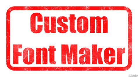 Custom Font Maker Effet De Texte Et Design De Logos Police Décriture