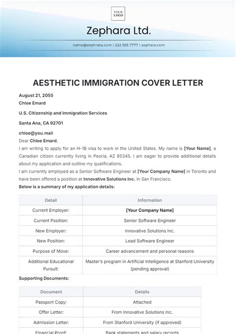 Free Spouse Visa Cover Letter Template To Edit Online