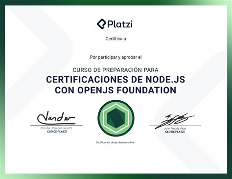 Curso Para Certificacion De Nodejs Con Openjs Foundation 2023