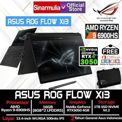 Promo Asus Rog Flow X Gv Rc Ryzen Hs Rtx Tb Ssd Gb Win Diskon Di Seller