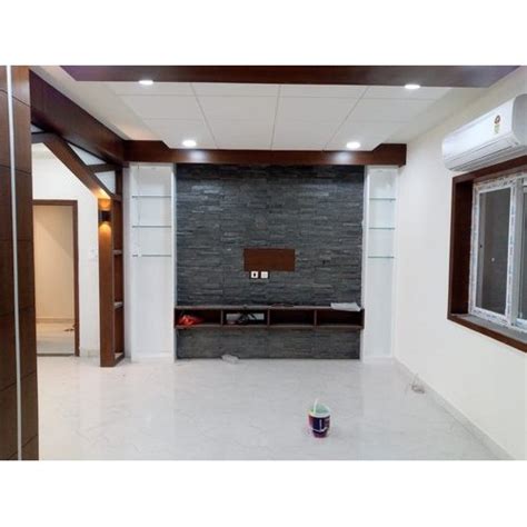Wall Mounted Stone Cladding Tv Unit For Home At ₹ 1150 Per Sft In Hyderabad Id 22690860348