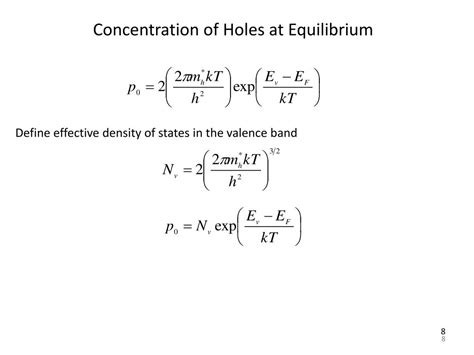 Ppt Electron And Hole Equilibrium Concentrations 24 February 2014 Powerpoint Presentation Id