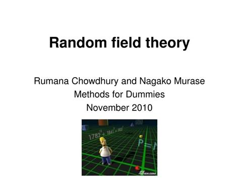 Ppt Random Field Theory Powerpoint Presentation Free Download Id