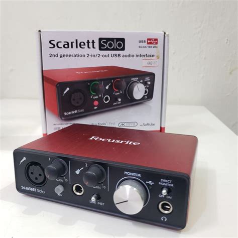Focusrite Scarlett Solo 2nd Generation, Audio, Soundbars, Speakers ...