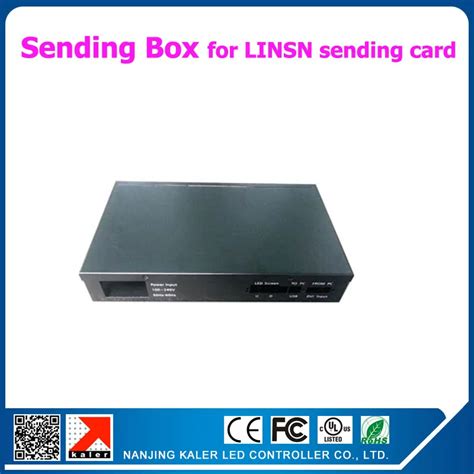 Black LINSN Sending Box For LINSN Sending Card TS D In LED Displays From Electronic Components