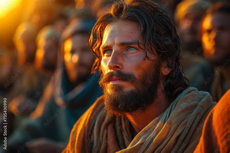 Imagination Of The Resurrected Jesus Commissioning His Disciples To Go