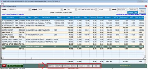 How To View Item Wise Sale And Purchase Analysis Report In Marg Software