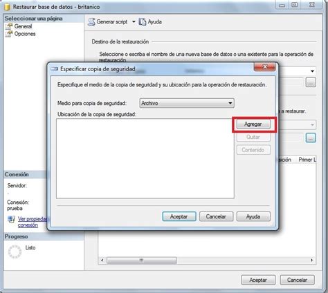 HARDWARE Y SOFTWARE Restaurar Una Base De Datos En Nuestro SQL Server