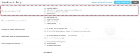 How To Enable And Configure Spamassassin In Directadmin Knownhost