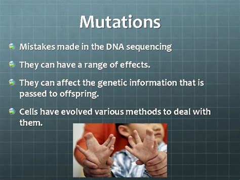Genetic Mutations Mutations Mistakes Made In The Dna