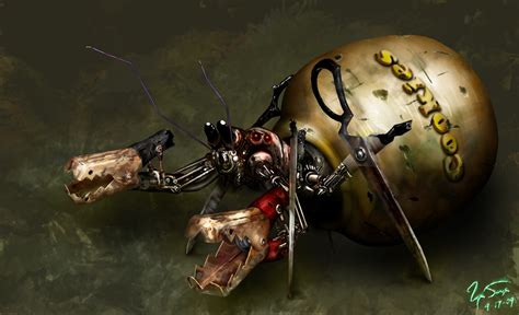Robot Hermit Crab Made Of Junk By Hwango On Deviantart