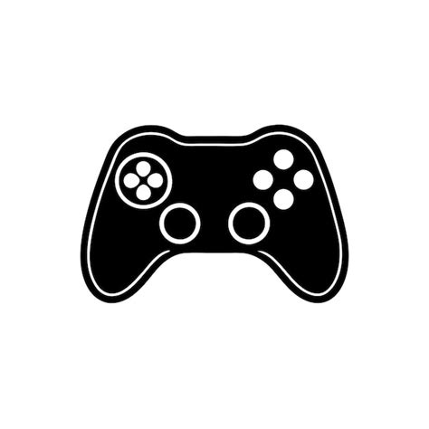 A Black And White Game Controller With A White Button On The Bottom Premium Ai Generated Vector