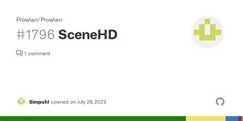 Scenehd · Issue 1796 · Prowlarrprowlarr · Github