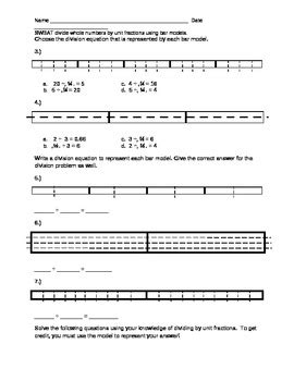 Dividing Whole Numbers By Unit Fractions Guided Lesson By Math Maker
