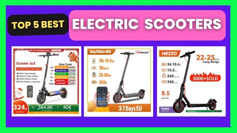 Top 5 Best Electric Scooters Review 2025 Youtube