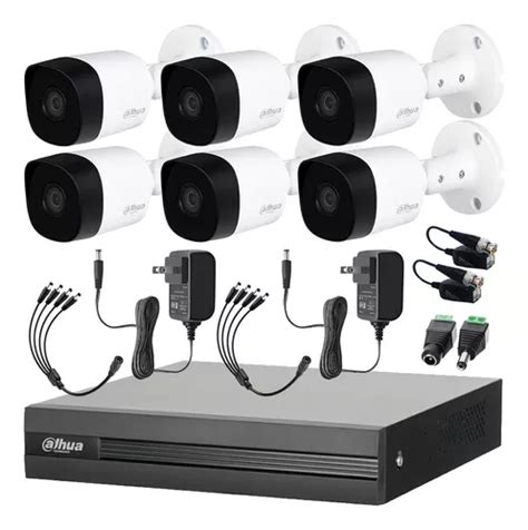 Kit Videovigilancia Cronos 6 Cámaras Metálicas Dahua Bala B2a21 2mp