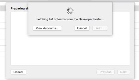 Ios Xcode Fetching List Of Team Time Out Member Center Dead Stack Overflow