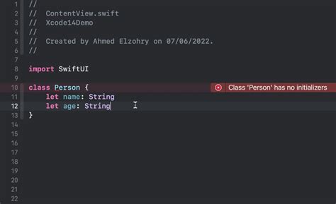 Ahmed Elzohry On Linkedin Xcode Class Struct Wwdc22 Xcode Swift Swiftui Iosdevelopment