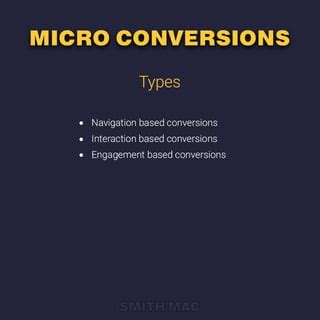 Micro Conversions Vs Macro Conversions PPTX Programming Languages Computing