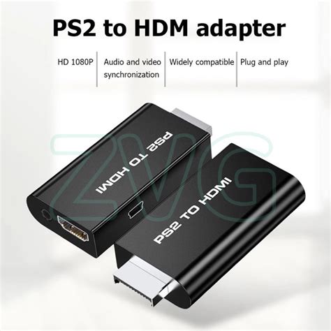 Portable PS2 To HDMI 480i 480p 576i Audio Video Converter With 3 5mm Audio Output Supports PS2