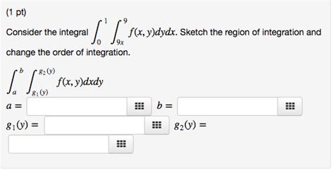 Solved Consider The Integral Integrate Limit Between 0 To 1