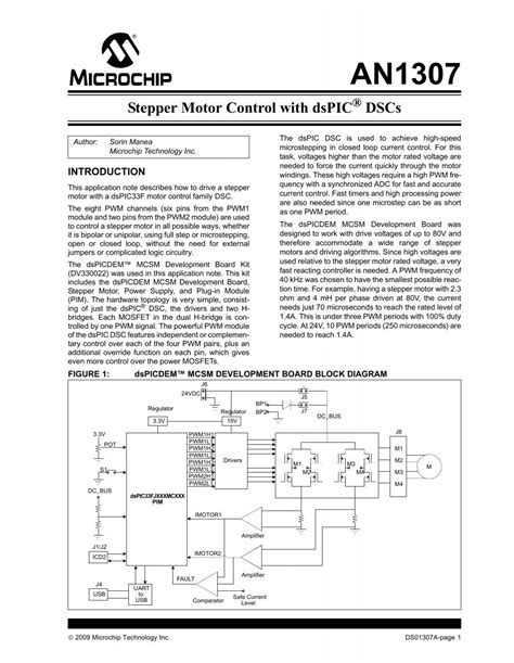 Stepper Motor Control With Dspic Dscs Microchip