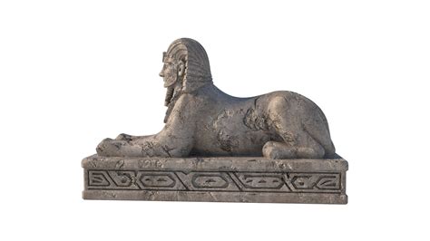 Artstation Sphinx Statue 3 Game Assets