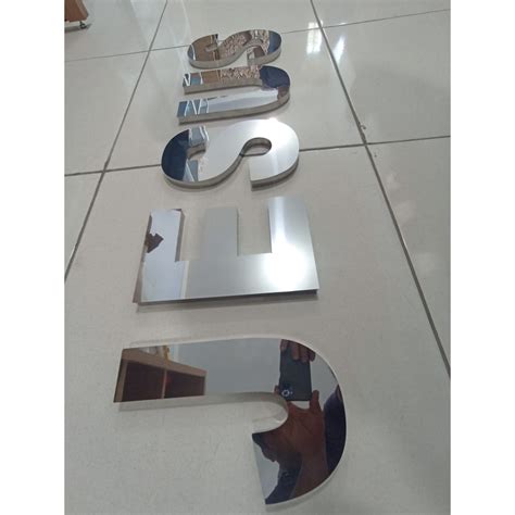 Letreiro Jesus 15 cm aço inox Shopee Brasil