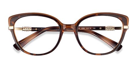 Vogue Eyewear Vo5383b Cat Eye Tortoise Light Brown Frame Glasses For